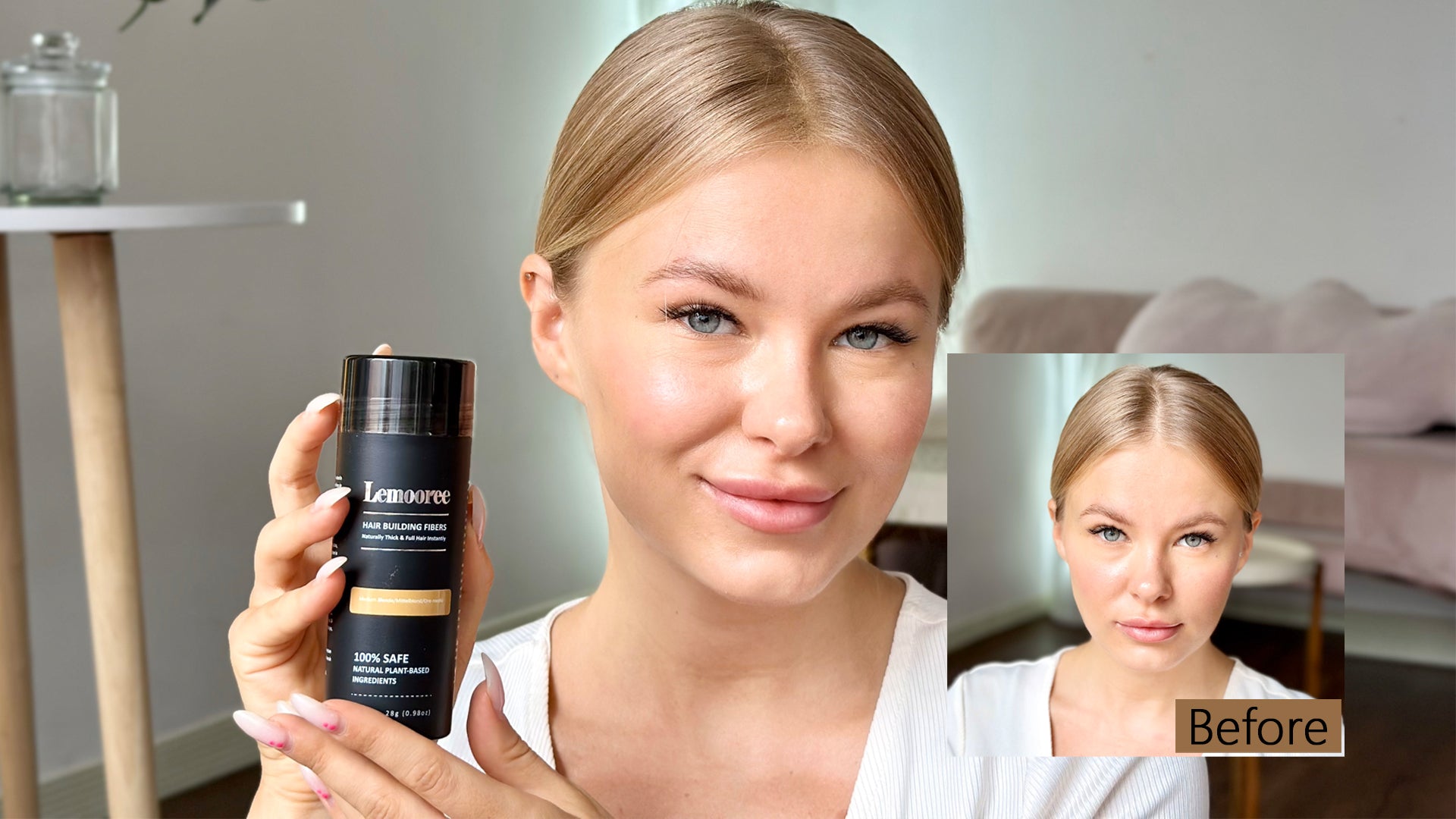 Lemooree Hair Building Fibers and Hair Loss Concealer